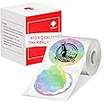 Phomemo Logo Sticker 1.96 "x1.96" Arc-en-ciel rond Étiquettes ...