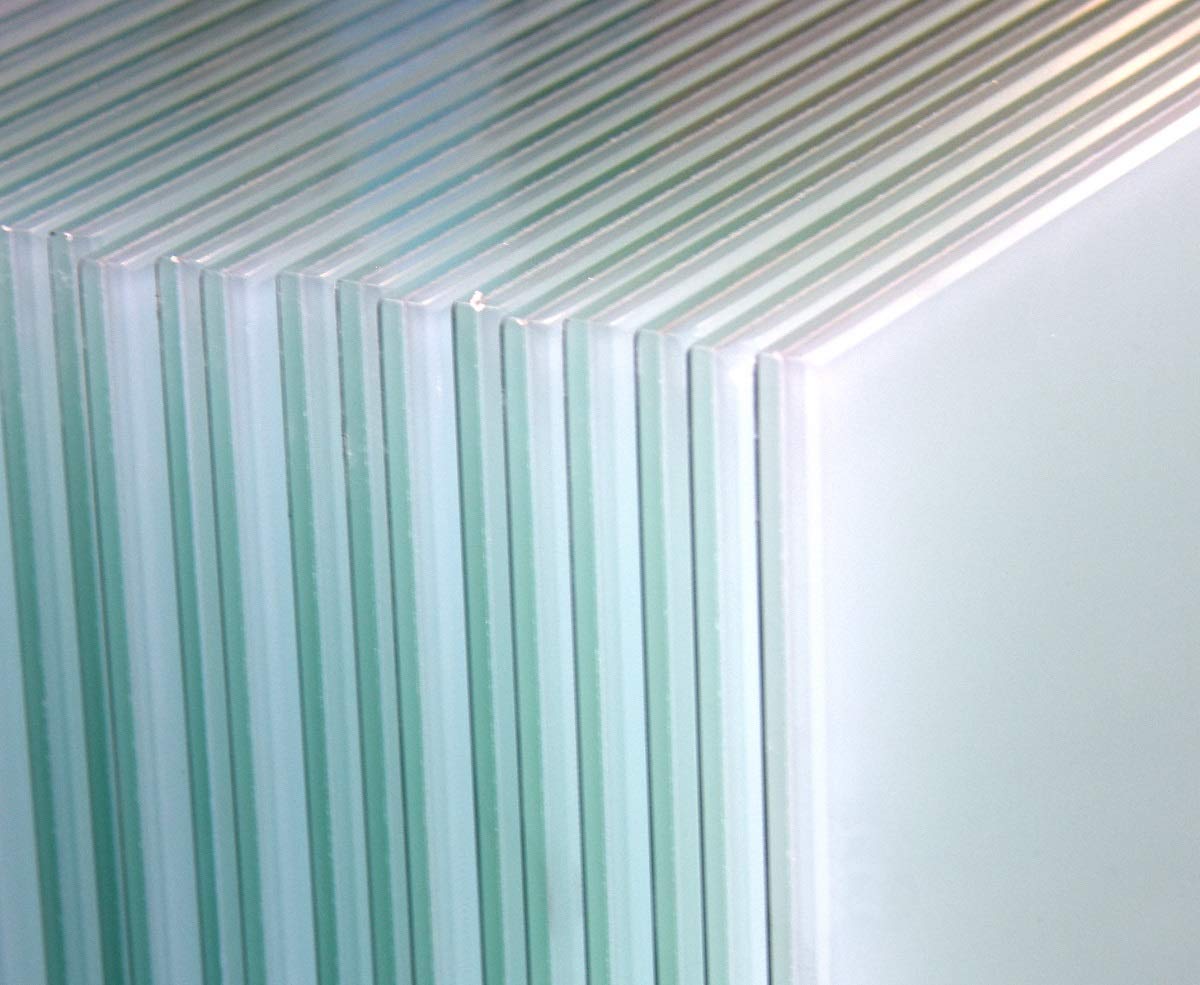 10 Stück VSG-Sicherheitsgläser, Milchglas, 1200mm x 800mm x 8,76mm ...