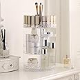 Rotating Makeup Organizer, 360° Spinning Make up Stand, 8 Layer Clear ...