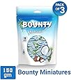 Bounty Coconut Filled Miniature Chocolates Birthday Gift Pack, 150g ...