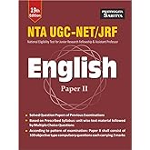 Buy NTA UGC/NET/SET/JRF English Paper 2, Includes 2023 Solved Papers, 4th Edition - 2024 Book ...