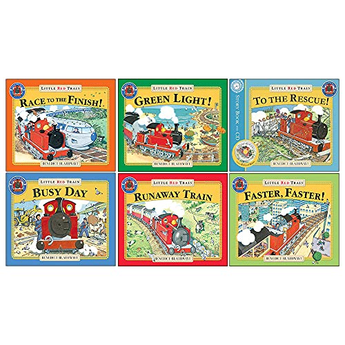Little Red Train Series Books 1 - 6 Collection Set by Benedict ...