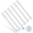 Goowin 6 Pcs Tension Rods 19-26 cm No Drilling Rustproof Spring ...