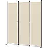 Angel Living Foldable Room Divider 4 Panels Freestanding Screen Wall ...
