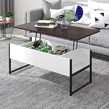 Home Source - Espresso Dark Wood Coffee Table Storage Unit 2 Drawer ...