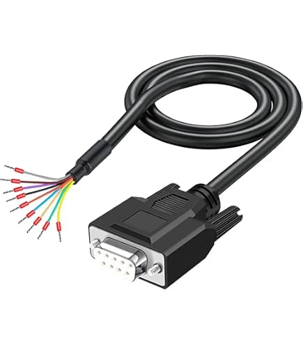 Rs232 Cable Sourcing Map DB9 RS232 Serial Cable, 24AWG DB9 Female To ...