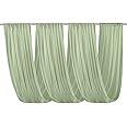 IUIBMI Sage Green Ceiling Drapes for Wedding Draping Fabric 1 Panel 1 ...