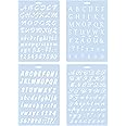 4PCS Stencils Letters Alphabet Painting Assorted Styles Number and ...