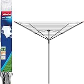 Vileda Sun-Lift 40m 4 Arm Compact Rotary Washing Line with Rotary Line ...