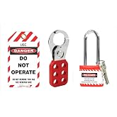 safety house loto Group Lockout Tagout Loto Kit, 19 Set, Red : Amazon ...