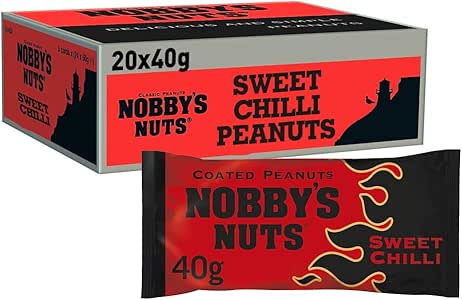 Nobby's Nuts Sweet Chilli Coated Peanuts 40 g (Case of 20): Amazon.co ...