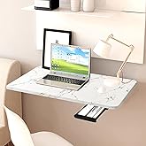 QARA (31 x 18.5 inches Wood Wall Mounted Round Corner Folding Wall ...