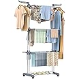 Innotic Clothes Drying Rack 4-Tier Foldable Standing Garment Dryer ...