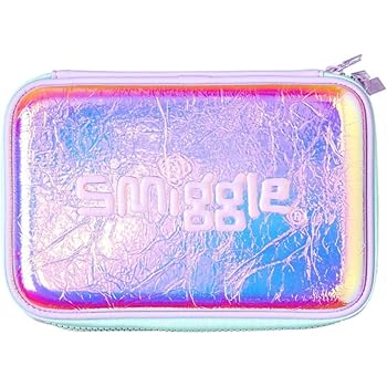 Smiggle Pizazz Double Up Hardtop Bubble Pencil Case (Pink Leopard Print ...