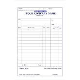 Invoice Bill Book, 100 Original 100 Duplicate, 1/6 Size, Pack of 6 ...