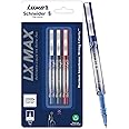 Luxor Schneider LX MAX roller ball pen, Pack of 3 - Blue+Black+Red ...