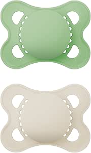 MAM Original Pure Dummy Set of 2, Tooth-Friendly Baby Dummies Made of ...