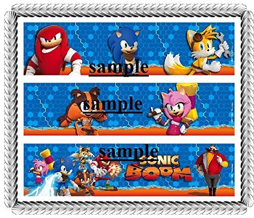 Buy Sonic The Hedgehog Boom Designer Strips Edible Cake Border Design ...
