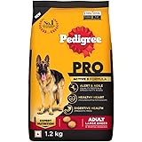 Pedigree Pro Adult Large Breed, Dry Dog Food (18 Months Onwards), 3 Kg ...