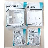BOXNUBE Combo Set - RJ45 CAT6 LAN I/O Network Keystone Jack + Gang Box ...
