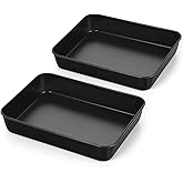 Joyfair Small Baking Tray Set of 2, Stainless Steel Baking Sheet Pans ...