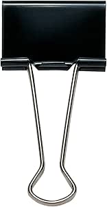 Rapesco 19mm Foldback Clip - Black (Pack of 10, 10 Pieces each ...