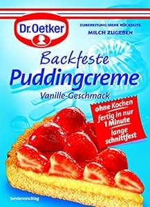 Dr. Oetker Backfeste Pudding Creme, 16er Pack (16 x 250 ml Packung ...