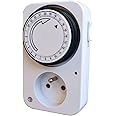 TIBELEC 560100 Prise programmateur journalier mécanique, couleur blanc : Amazon.fr: Bricolage