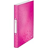 Leitz 2 Ring Binder, Holds up to 190 Sheets, Wow Range, 25 mm Spine ...