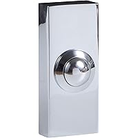 Byron Wired Bell Push Surface Mounted - Chrome : Amazon.co.uk: DIY & Tools