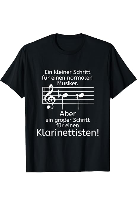 Clarinet Slogans Clarinet Instrument Music Funny Slogan T Shirt, Black