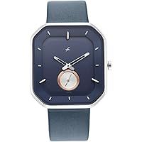 Fastrack After Dark Analog Men Blue Dial Leather Strap Watch for Guys ...