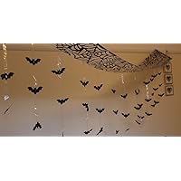 iTP Halloween 3m Bat Attack Foil Ceiling Hanging Decoration-3m x 30cm ...