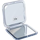 MIRRORVANA Small Compact 15X Magnifying Mirror for Travel - Handheld ...