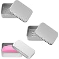 Soap Tin, 3 Pcs Soap Tins Made of Aluminum 9.6×6.8×3cm, Aluminum Soap ...