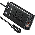 Portronics Zaptor 200W Car Inverter with Dual AC Sockets, 20W Type-C PD ...