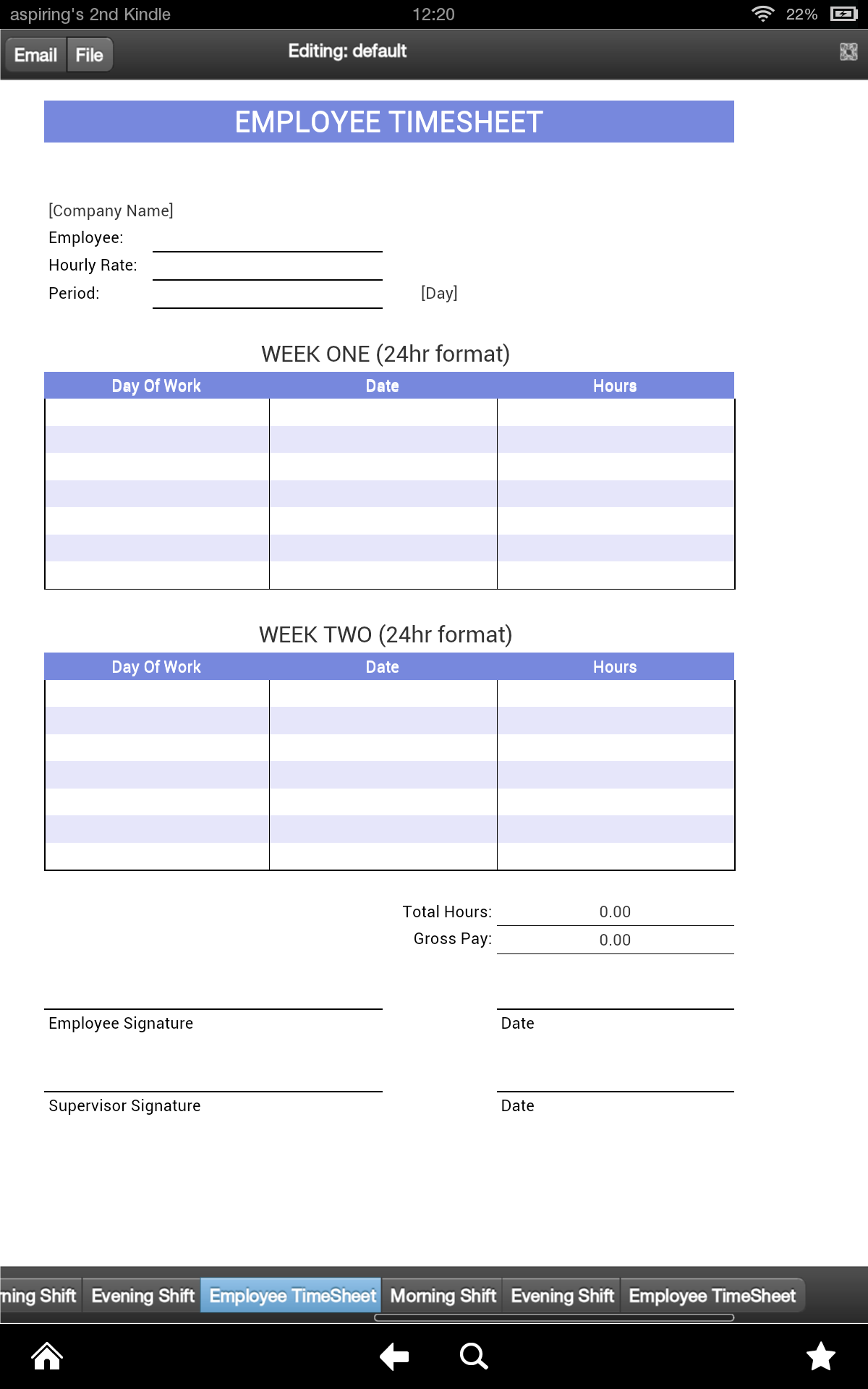 Employee Timesheets: Amazon.co.uk: Appstore for Android