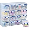 Really Useful Box Plastic Storage Organiser 0.3 Litre Pack Of 16 - Color: Clear : Amazon.co.uk ...