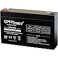 ExpertPower® 6Volt 7AH Sealed Lead Acid (SLA) Battery with F1 Terminal ...
