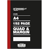 Freedom Stationery 2 Quire 192 Pages A4 Feint and Margin Counter Books ...