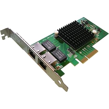 Carte Réseau PCI Express 2 Ports Ethernet 10/100/1000 - Adaptateur NIC Gigabit PCIe Chipset ...