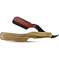 DANIAL Barber Stainless Steel Wooden Handle Razor Precision Shaving ...