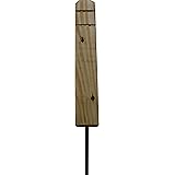 6 x 18 inch (45cm) Timber Reflective Keep Off Grass Verge Posts ...