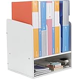 EasyPAG Wood Desktop 4 Tier A4 in Tray Office Desk Tidy File Holder ...
