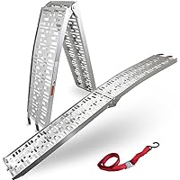 Masko® Auffahrrampe 340kg Faltbare ALU Verladerampe Max 680kg* Pro Paar ...