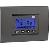 VEMER VE558300 KEO-A LCD - Termostato da Incasso Elettronico con Display LCD, Alimentazione 230V ...