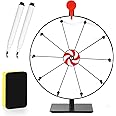 NQEUEPN Spinning Prize Wheel, 12 Inch Tabletop Spinner 10 Slot Roulette ...