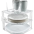 simplywire - Plate Rack - Kitchen Cupboard Organiser - 3 Tier - White ...