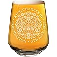 Coronation Emblem King Charles III Craft Beer Gin Wine Tumbler Glass ...