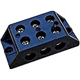 Total Led Light Control Panel 30A 3 Way Bakelite Connector Strip Double Row Barrier Black ...